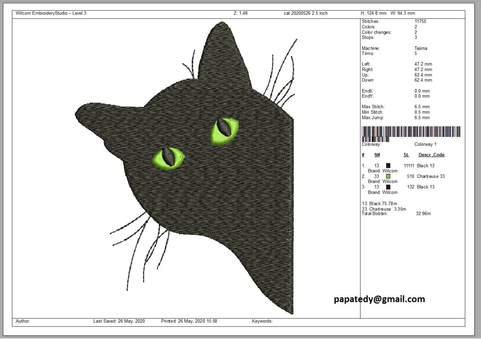 Cat Machine Embroidery Designs Tested | Etsy