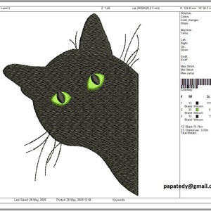 Cat Machine Embroidery Designs - Tested - Etsy