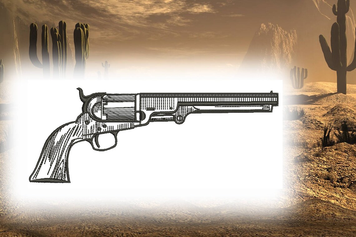 Colt Peacemaker Embroidery Design Instantly Download - Etsy