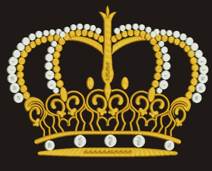 Crown Embroidery Design Design Tested - Etsy