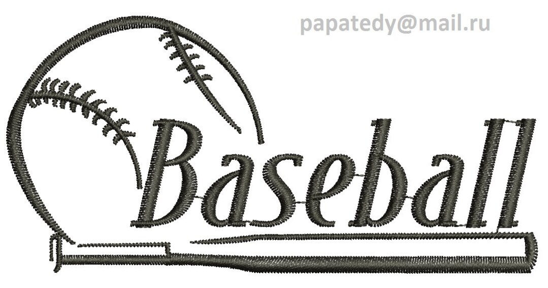 Baseball Ball - Machine Embroidery Design - Etsy