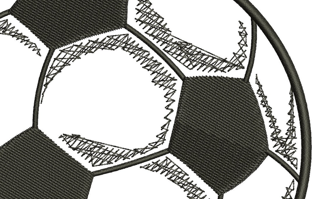 Soccer Ball Machine Embroidery Design / Football - Etsy