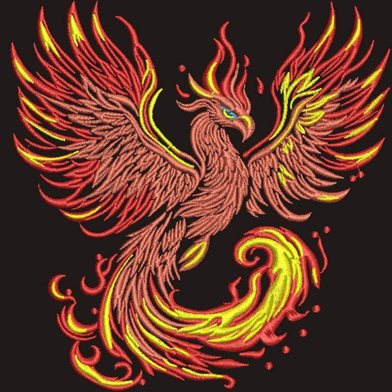 Phoenix Embroidery - Etsy