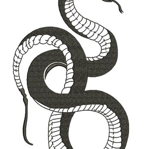 Snake Machine Embroidery Design Tested - Etsy