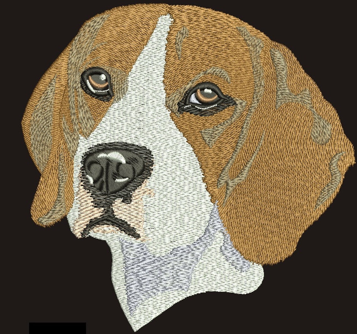 Beagle Dog Embroidery Design / INSTANT DOWNLOAD / Three Sizes | Etsy
