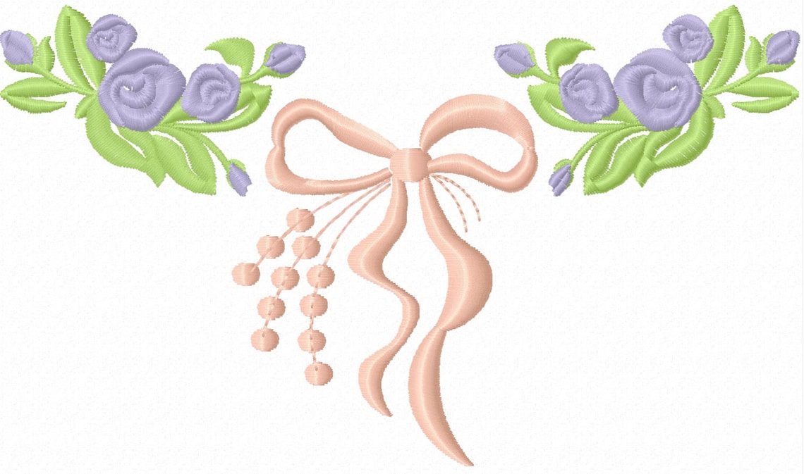Floral Bouquet and Bowl Embroidery Design Design Tested - Etsy