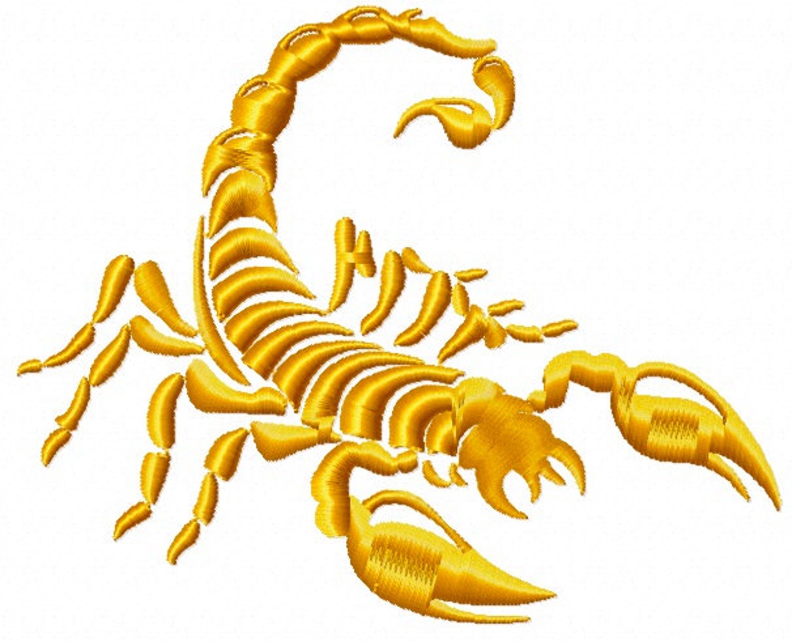 Scorpio Machine Embroidery Design Three Sizes Included - Etsy