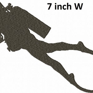 Scuba Diver Machine Embroidery Designs - This is Not a Patch. It is ...