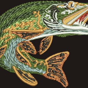 Pike Machine Embroidery Design Instant Download Small Sizes - Etsy