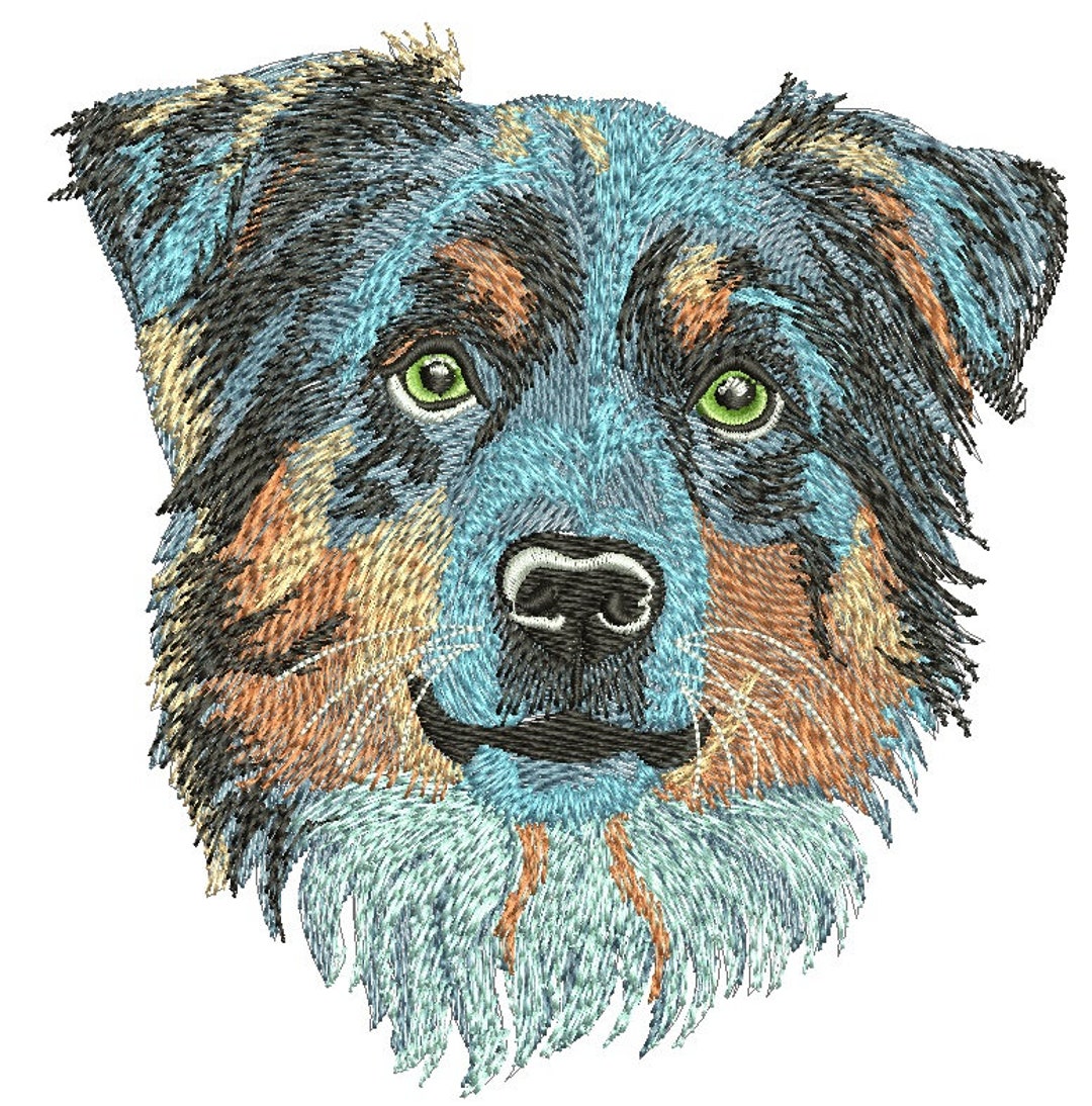 Dog Machine Embroidery Design - Etsy