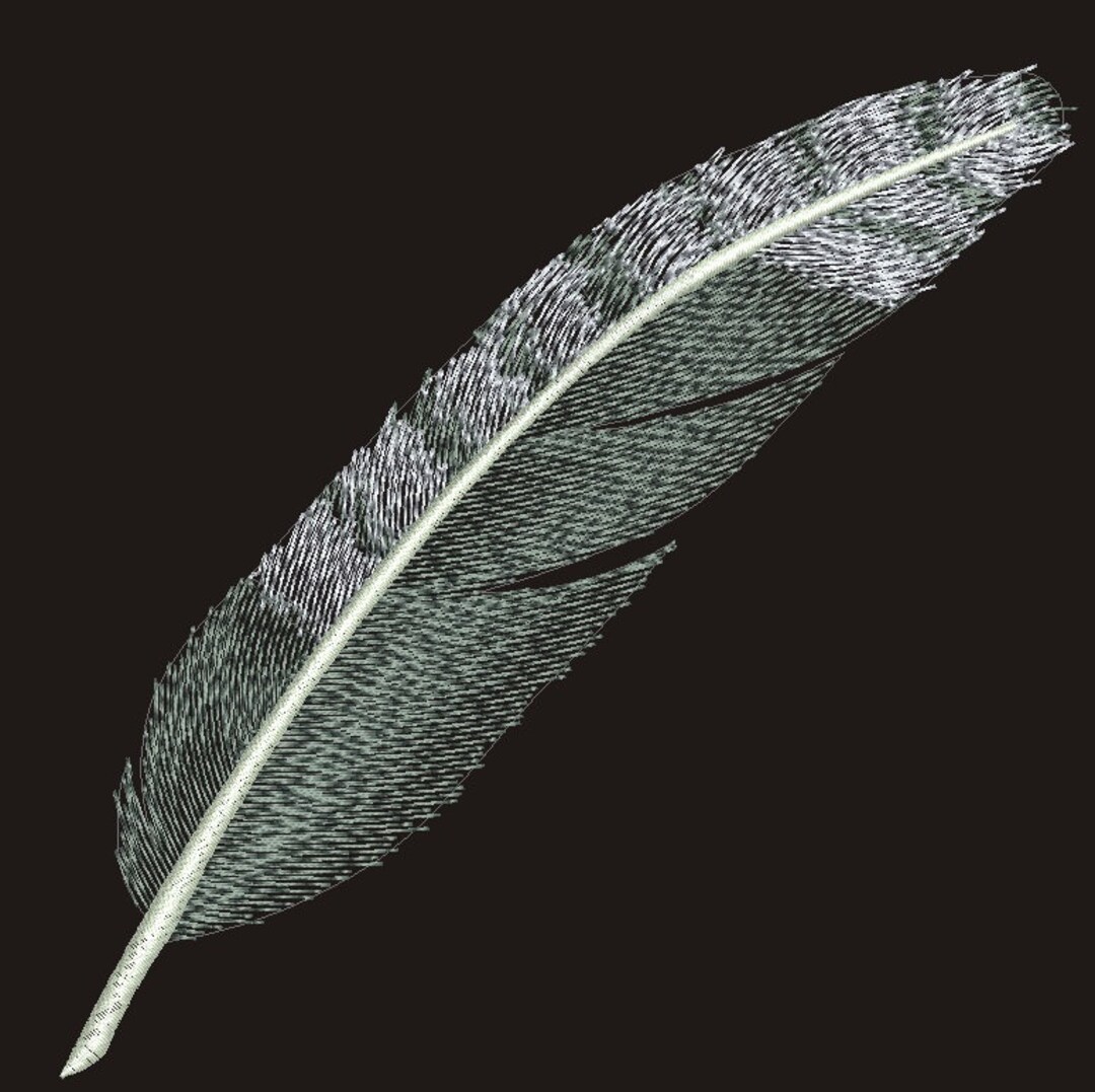 Eagle Feather Machine Embroidery Design - Etsy