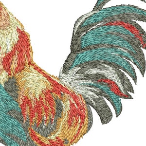 Rooster - Large Size Machine Embroidery Design - Etsy