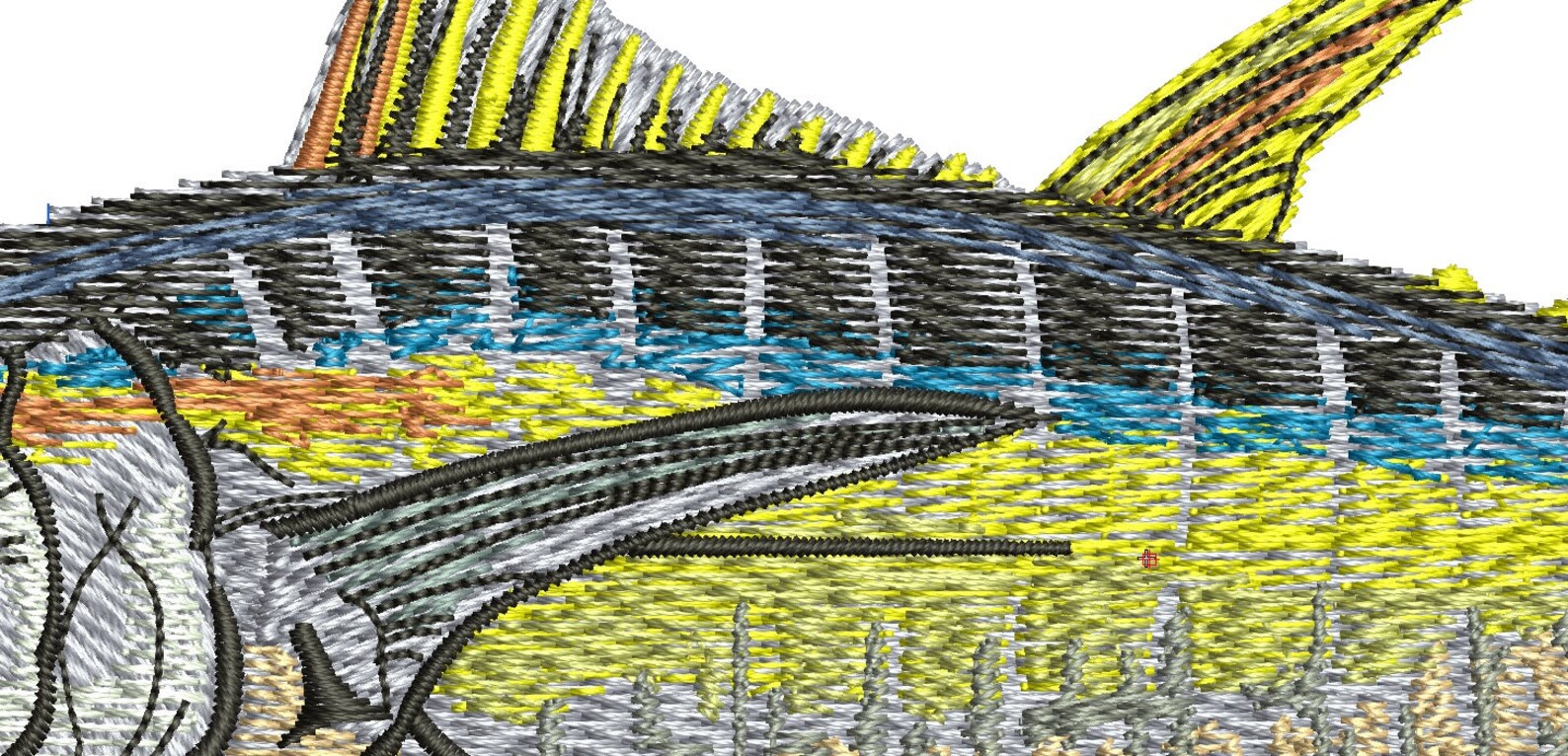 Yellowfin Tuna Machine Embroidery Design Instant Download - Etsy