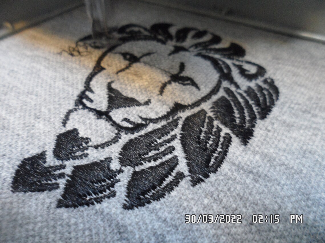 Lion Machine Embroidery Design Tested | Etsy