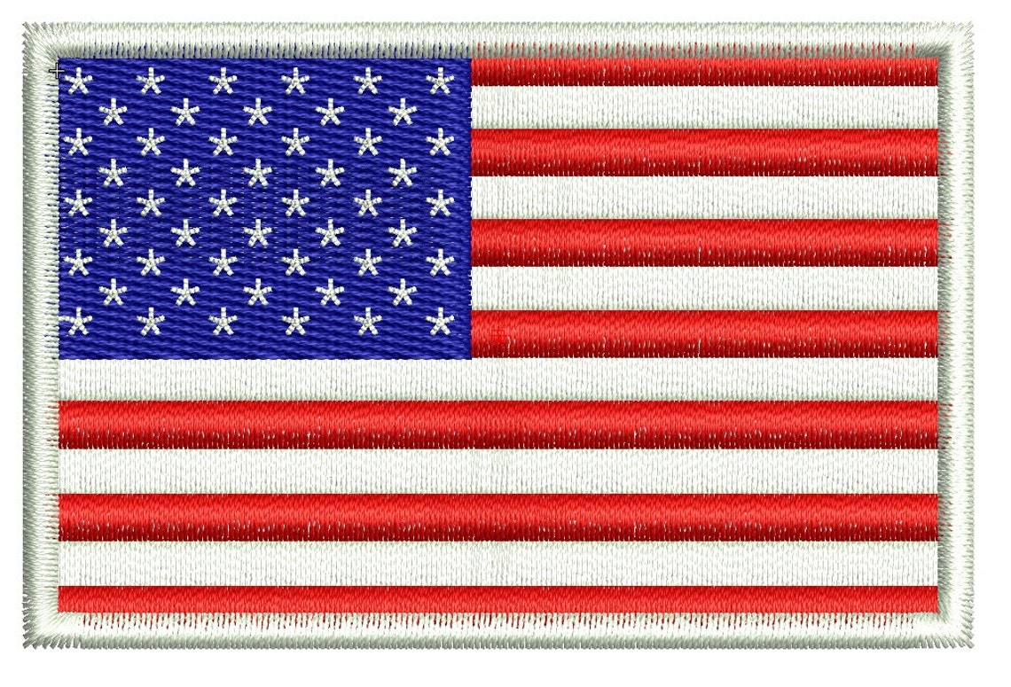 USA Flag Embroidery Design Machine Embroidery Design - Etsy