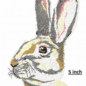 Rabbit Wild Hare Machine Embroidery Design Tested - Etsy
