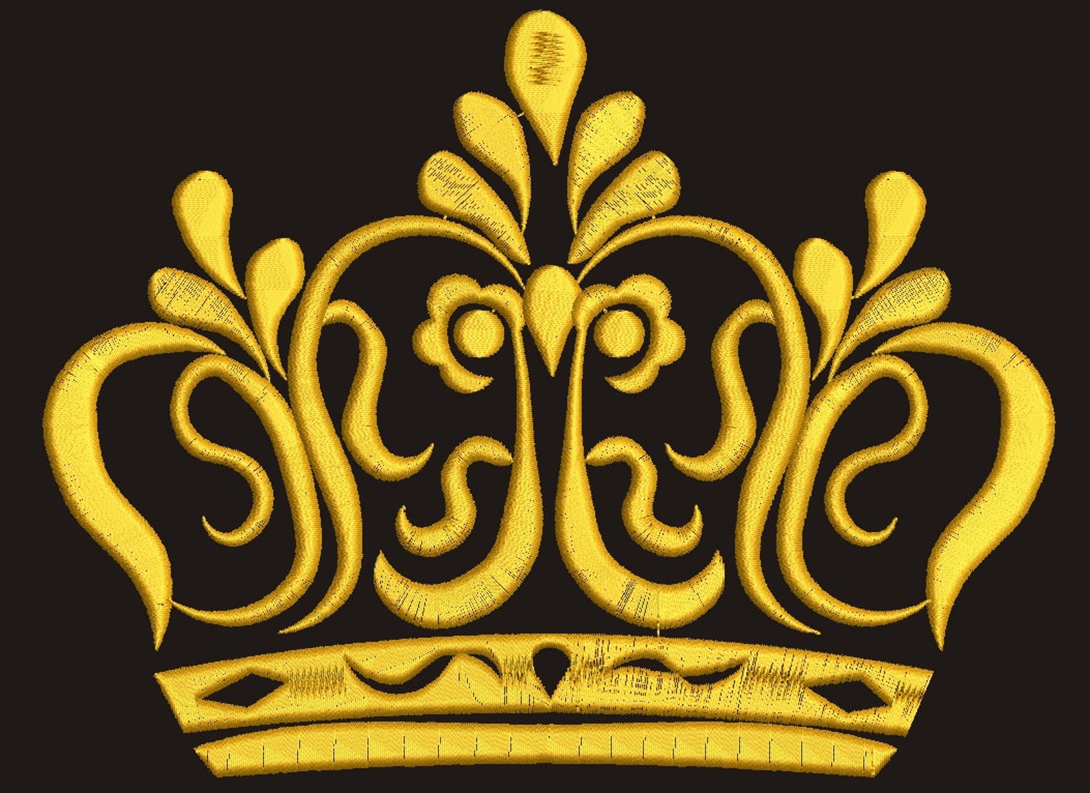 Crown Machine Embroidery Design - Etsy