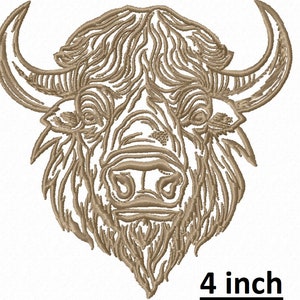 Buffalo Bison Machine Embroidery Design Instant Download - Etsy