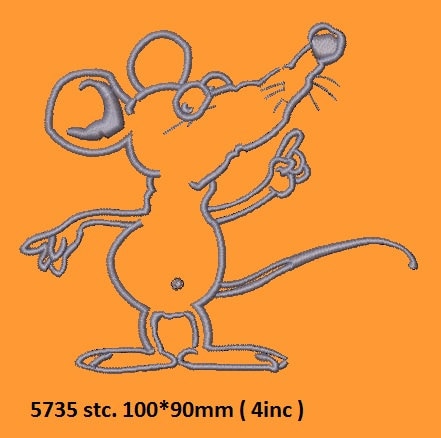 Maus Machine Embroidery Design | Etsy