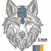 Celtic Wolf Face Machine Embroidery Design/ INSTANT DOWNLOAD This is ...
