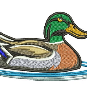 Mallard Duck Embroidery Machine Embroidery Design Instantly Download - Etsy