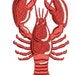 Lobster Machine Embroidery Design Tested - Etsy