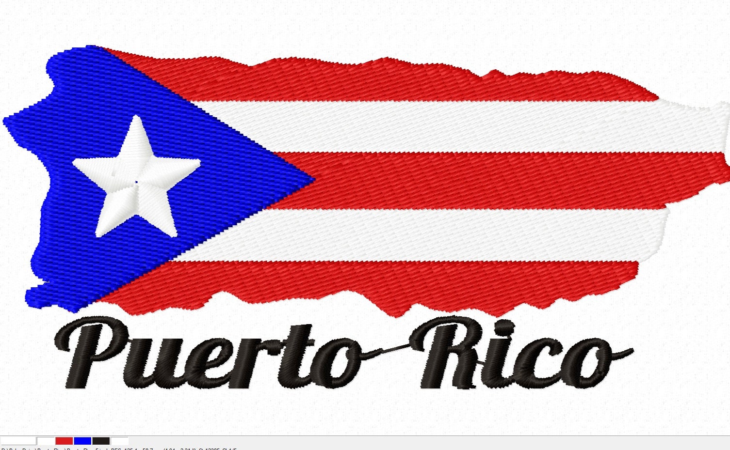 Puerto Rico Flag Drawings