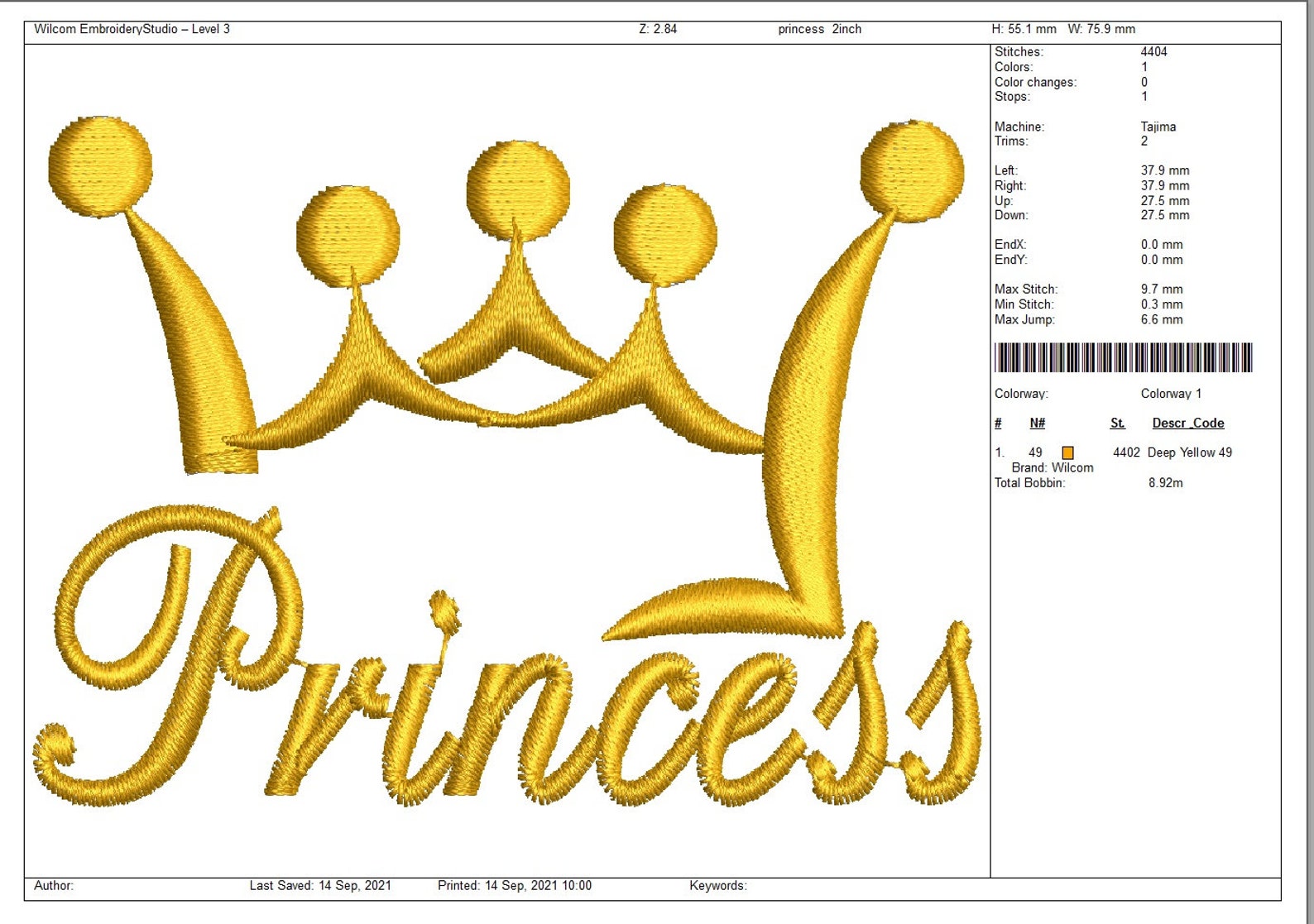 Princess Crown Machine Embroidery Design Instantly Download - Etsy