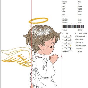 Angel Machine Embroidery Design - Etsy
