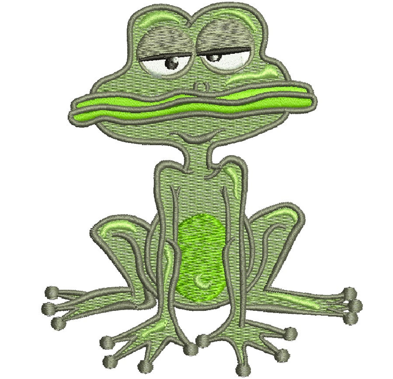 Cute Frog Machine Embroidery Design Tested - Etsy