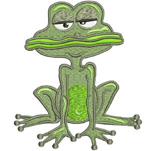Cute Frog Machine Embroidery Design Tested - Etsy