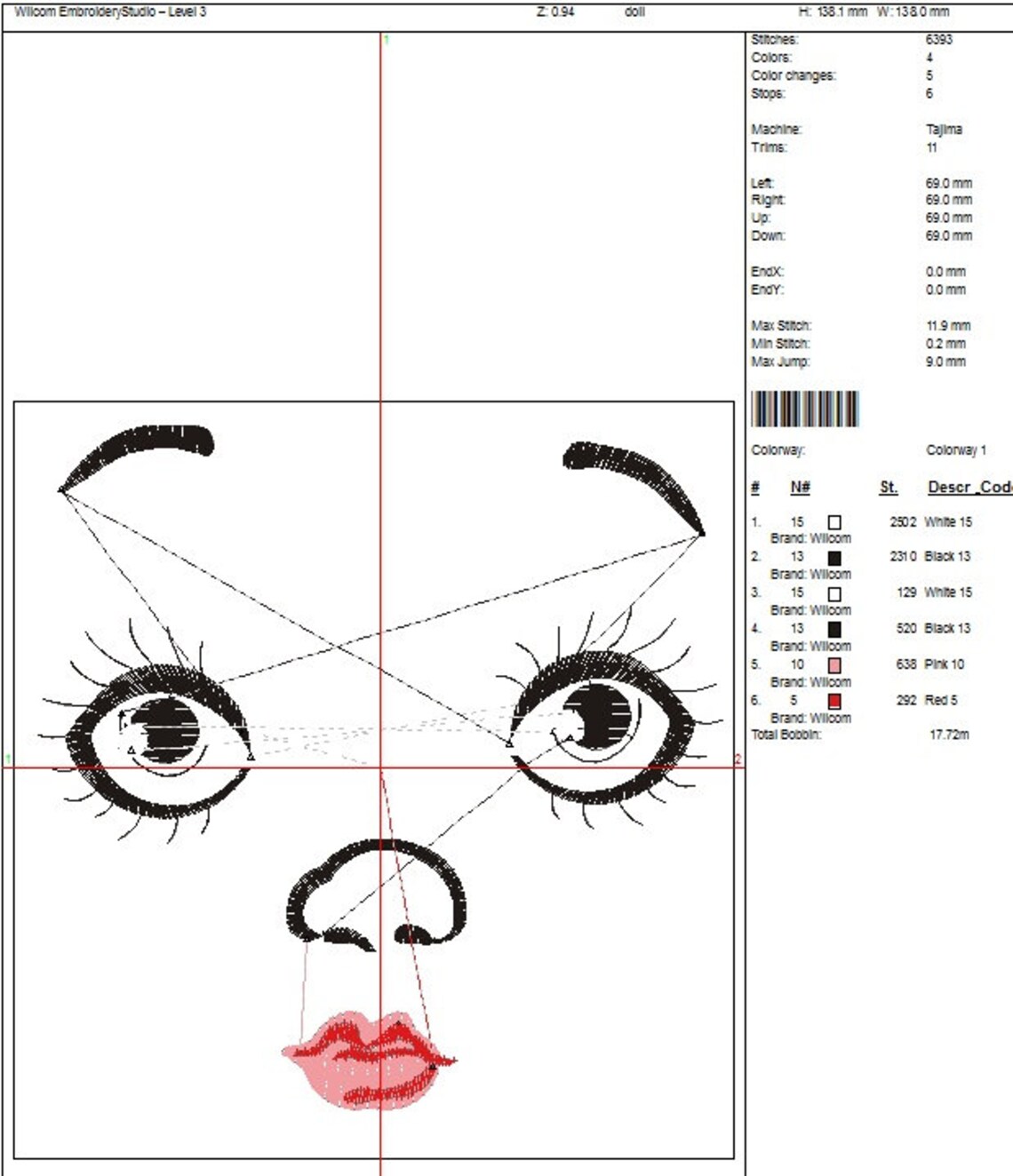 Dolls Pretty Faces Machine Embroidery Design Instant Download | Etsy