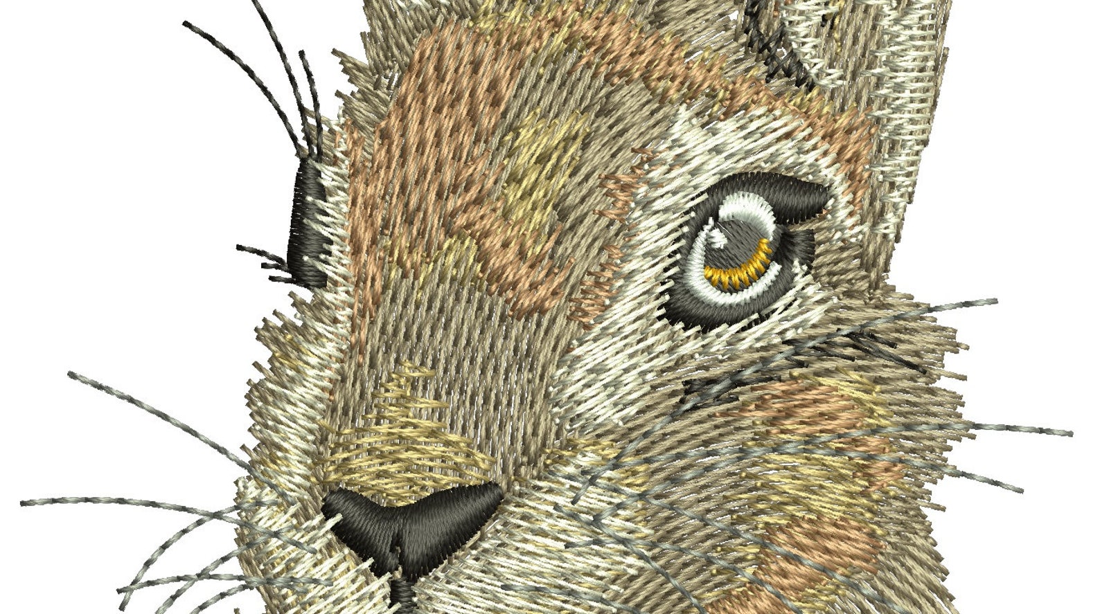 Brown Rabbit Wild Hare Machine Embroidery Design Tested - Etsy