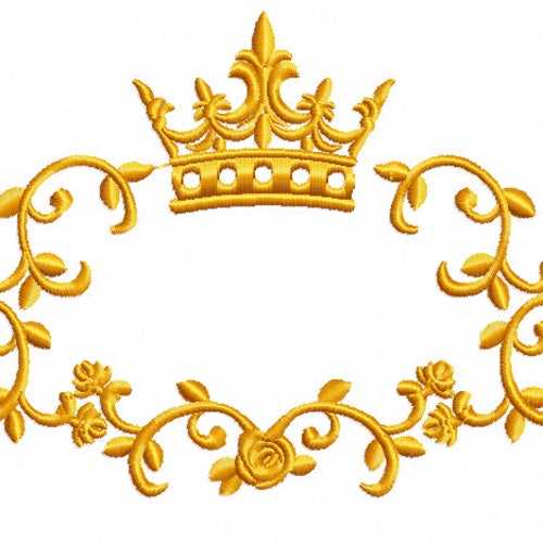 Open Space for a Name Crown and Pattern Machine Embroidery - Etsy