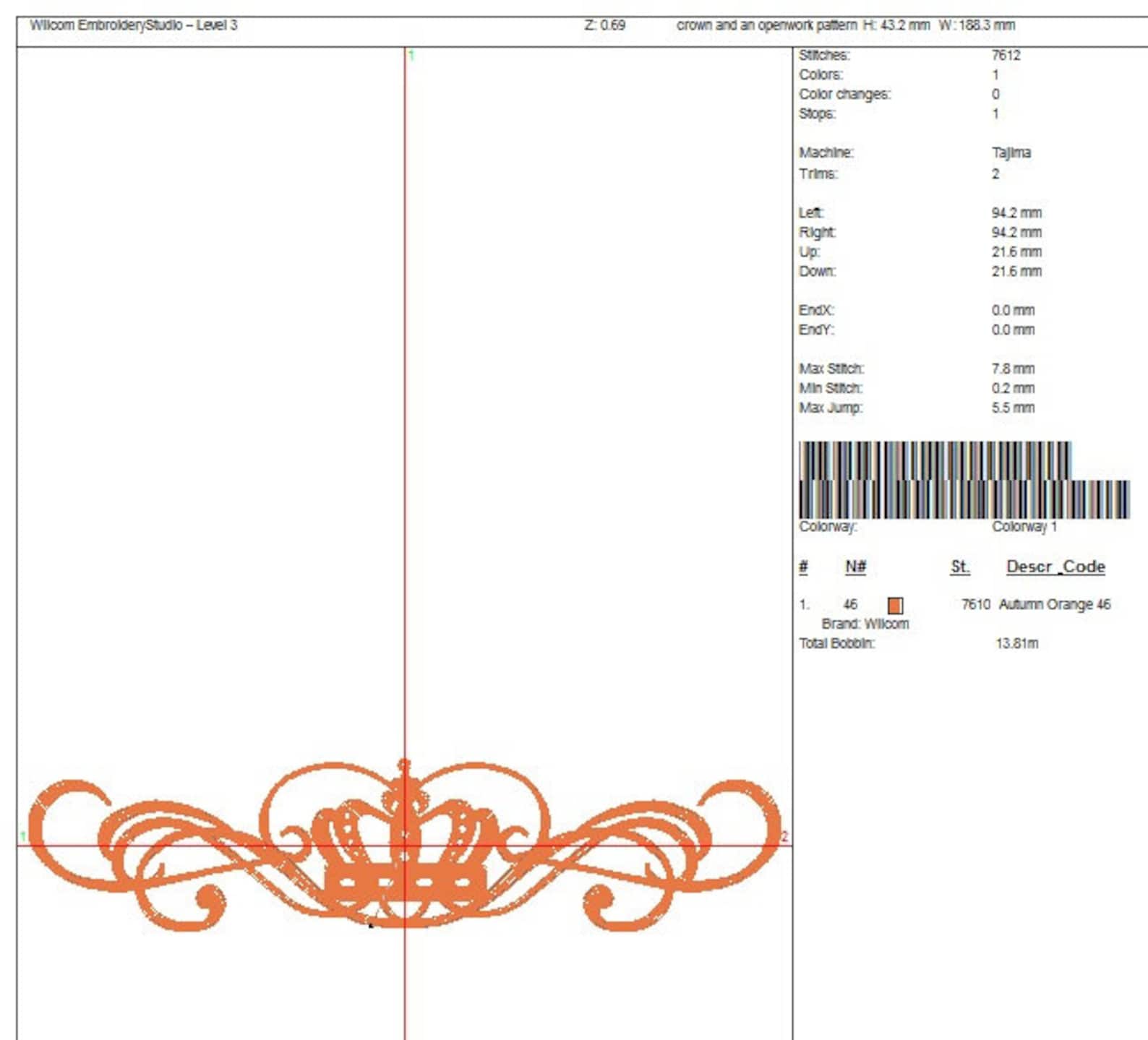 Crown and an Openwork Pattern Machine Embroidery Design - Etsy