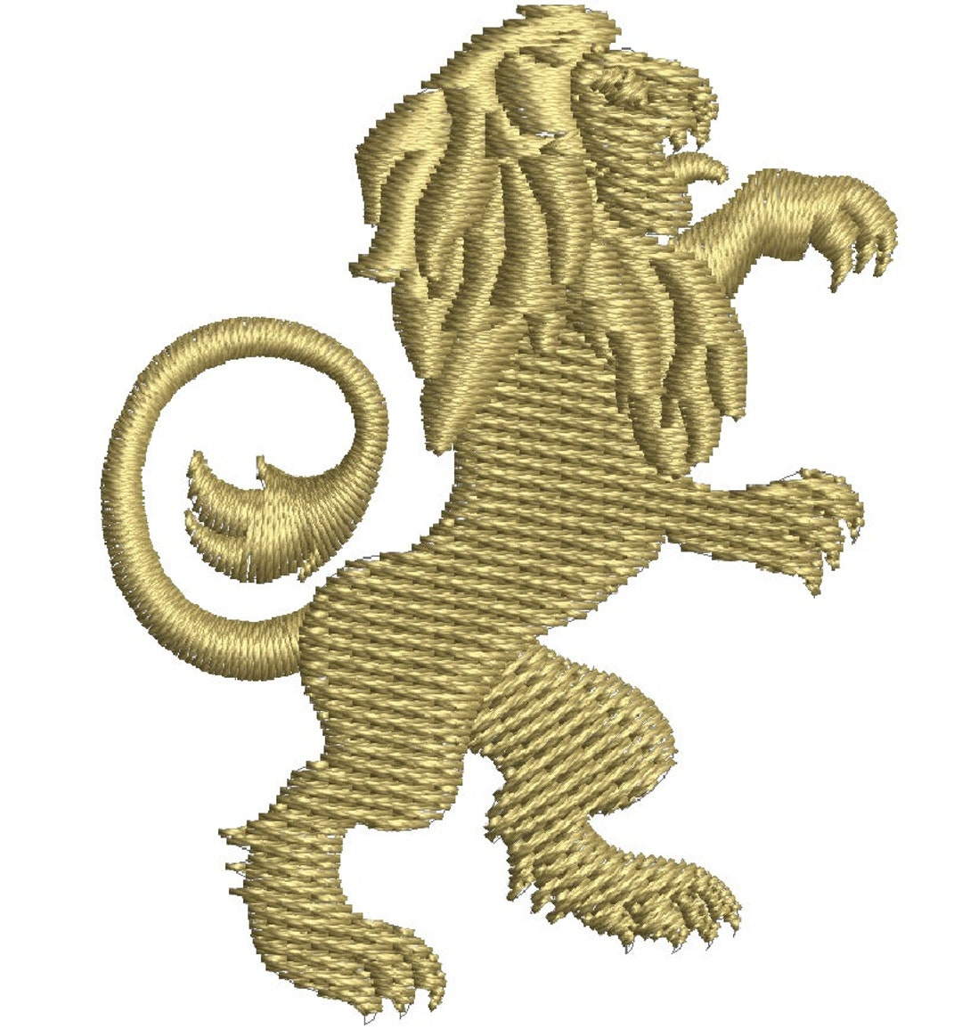 Lion Machine Embroidery Design Tested for Embroidery on Caps - Etsy