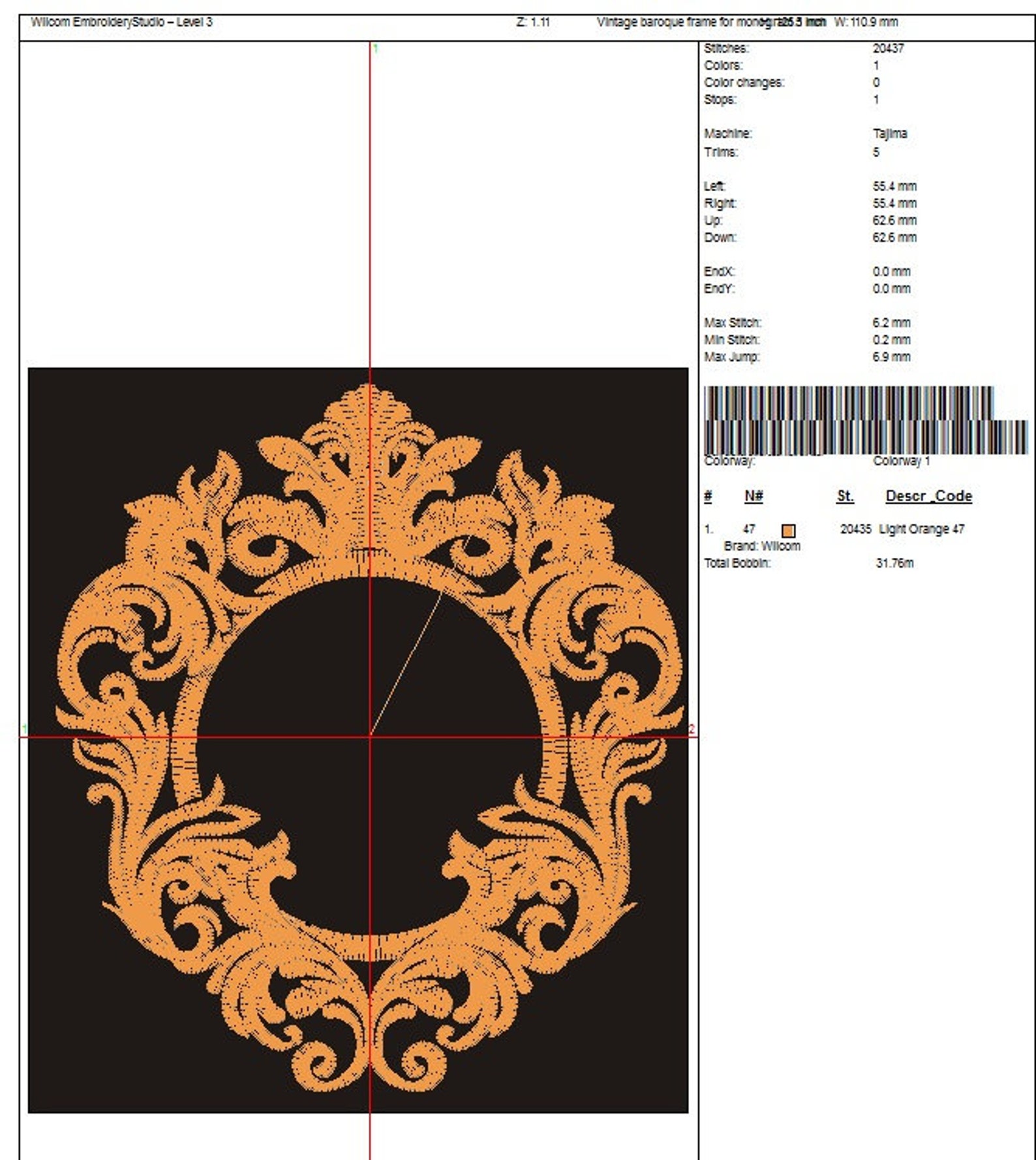 Vintage Baroque Frame for Monogram / Baroque Monogram Frame | Etsy