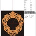Vintage Baroque Frame for Monogram / Baroque Monogram Frame Machine ...