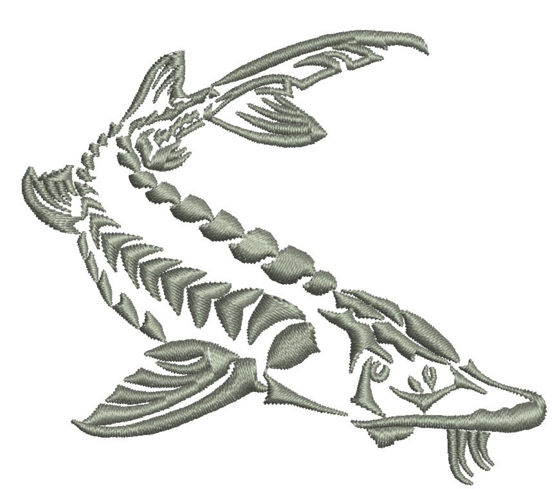 Sturgeon Machine Embroidery Designs Instantly Download - Etsy