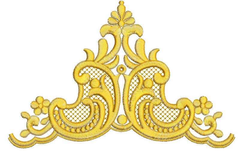 Floral Festoon Embroidery Border Embroidery Pattern Machine - Etsy