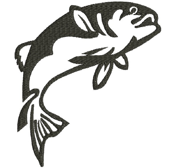 Fish Embroidery Design Instant Download Digital File | Etsy