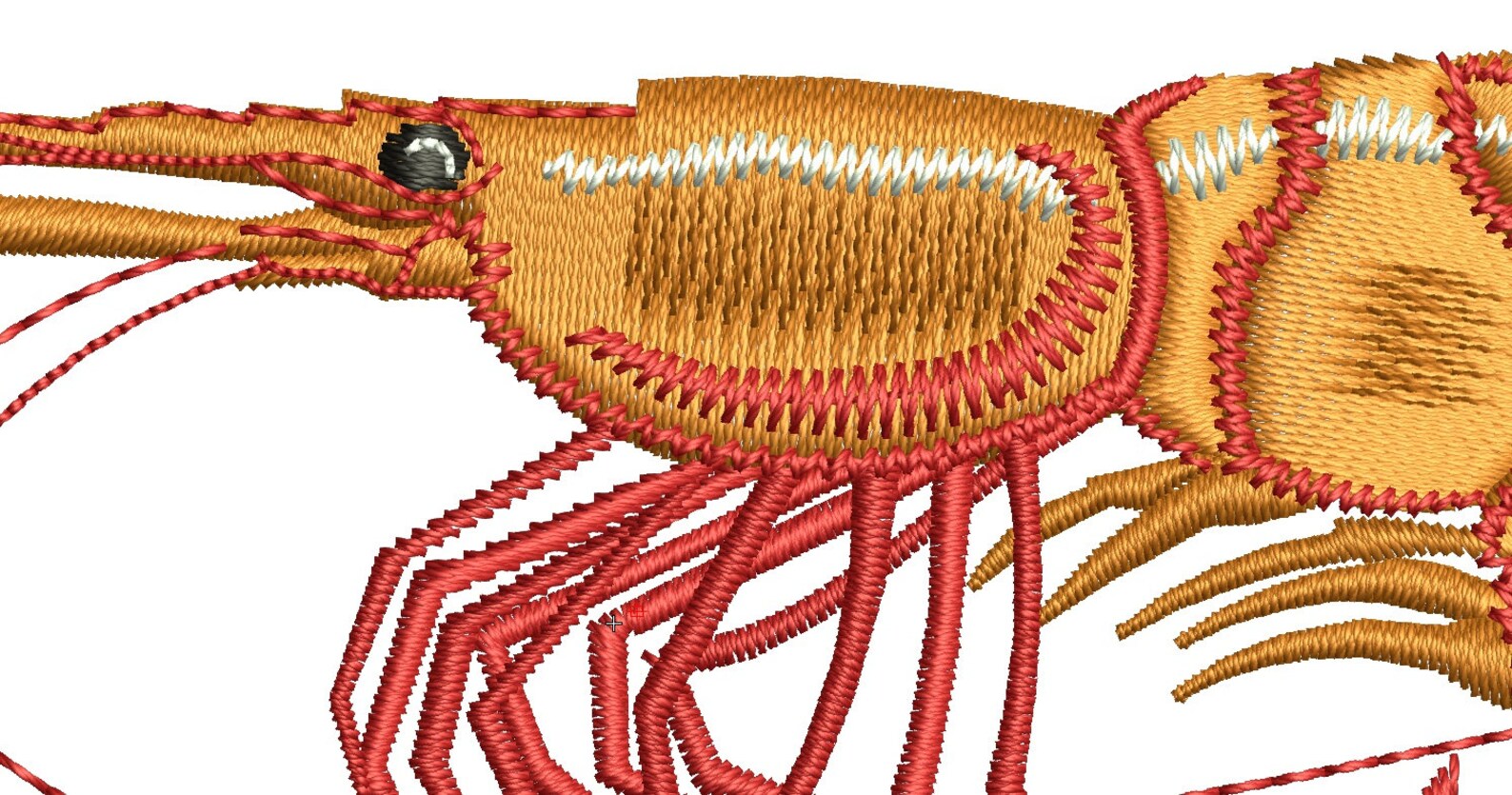 Shrimp Machine Embroidery Design | Etsy