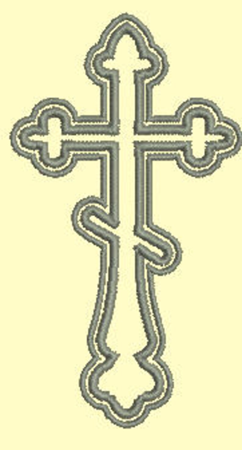 Cross Machine Embroidery Design Machine Embroidery Design - Etsy