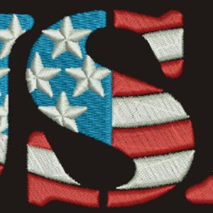 USA Machine Embroidery Design - Etsy