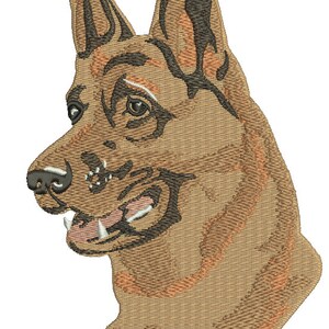 German Shepherd Machine Embroidery Design - Etsy