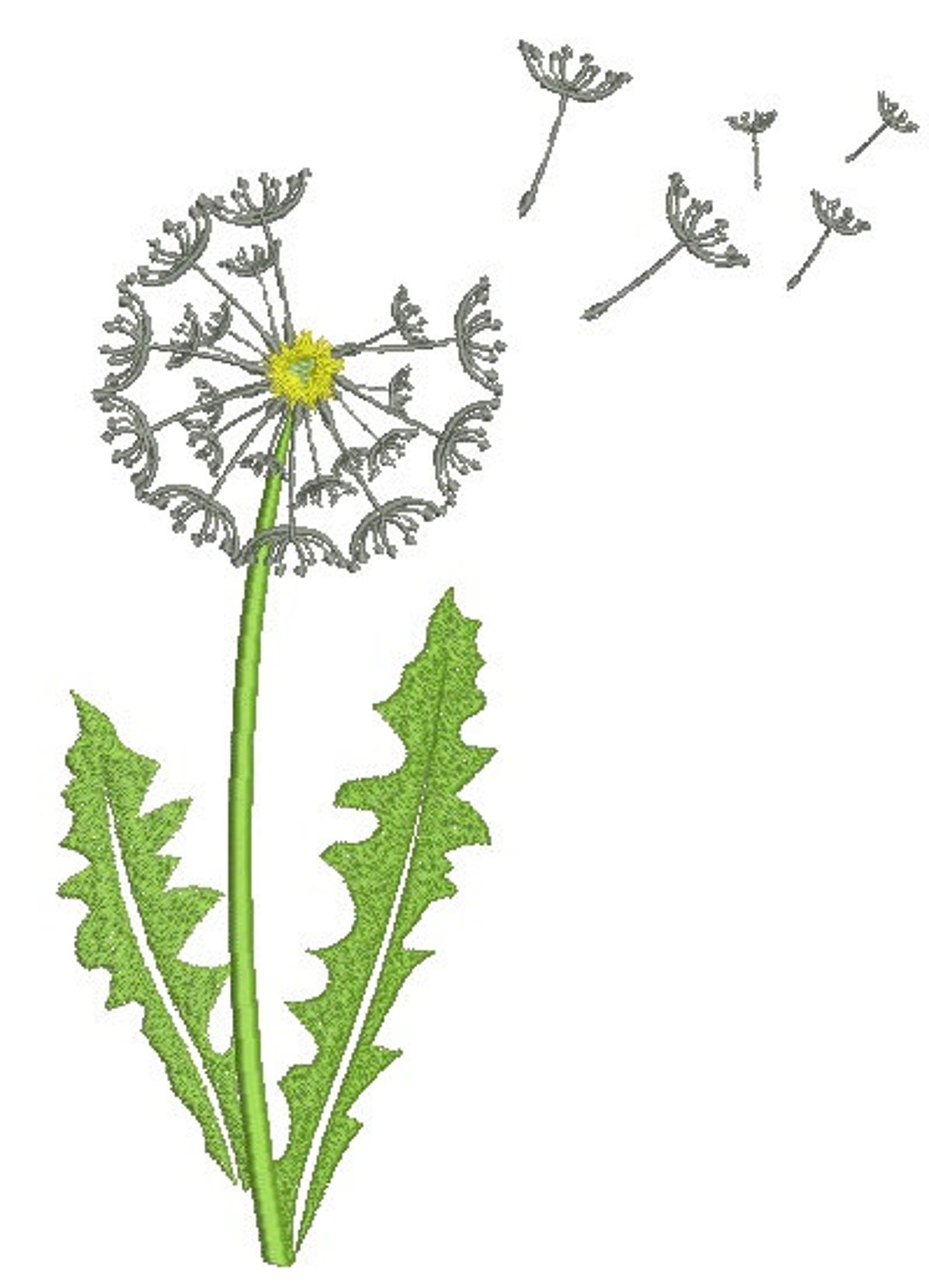 Dandelion Machine Embroidery Designs Three Sizes - Etsy