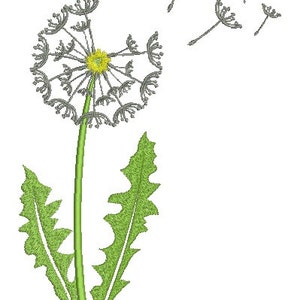 Dandelion Machine Embroidery Designs Three Sizes - Etsy