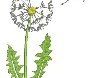 Dandelion Machine Embroidery Designs Three Sizes - Etsy