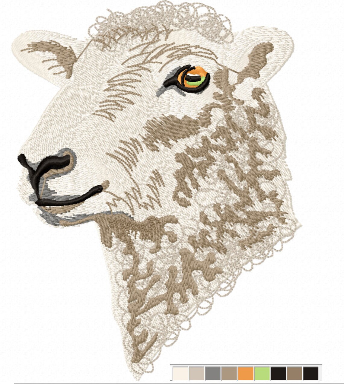 Lamb sheep Machine Embroidery Design - Etsy