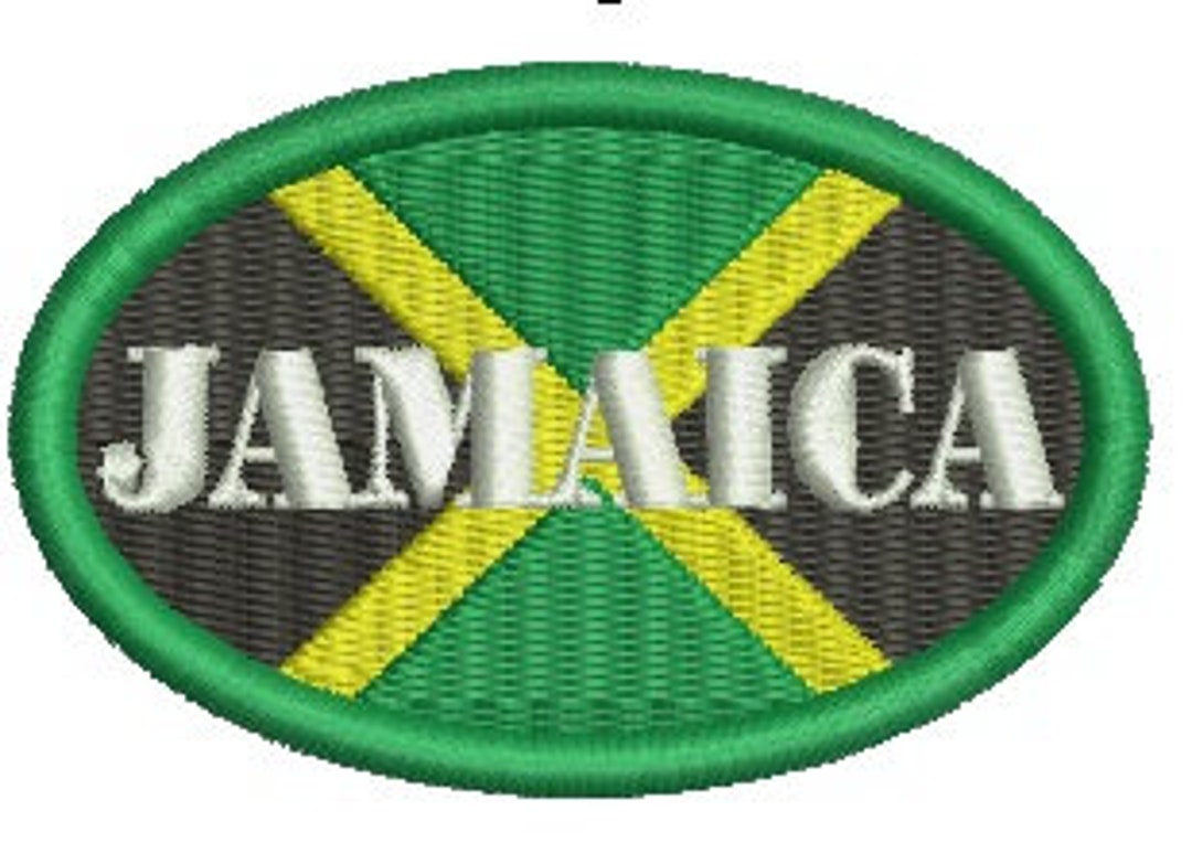 Jamaica Patch Machine Embroidery Design - Etsy